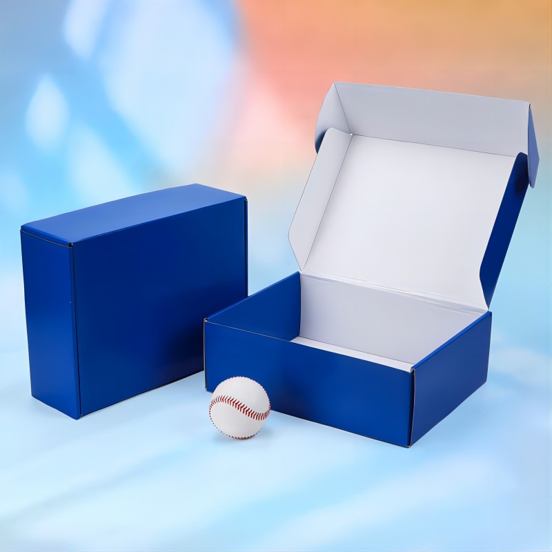 BDL Blue Shipping Boxes Medium Corrugated Cardboard Literature Mailer ...