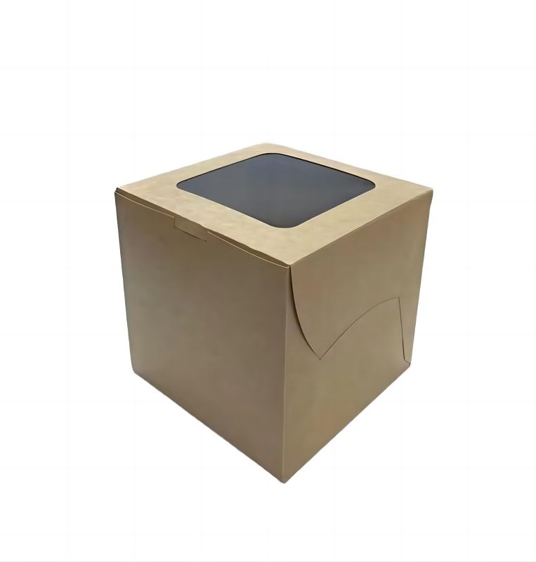 BDL Wholesale Brown Kraft Paper Folding Square Box Packaging Takeaway ...