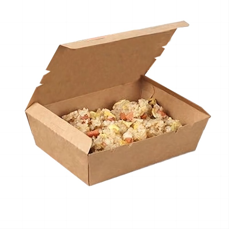 BDL 70oz Large Take Out Microwavable Kraft Brown Paper Lunch Box ...