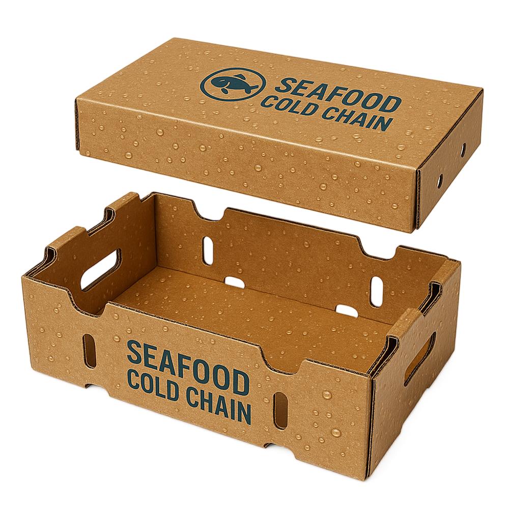 BDL Custom Corrugated Waxed Coated Cardboard Packaging Carton Boxes For ...
